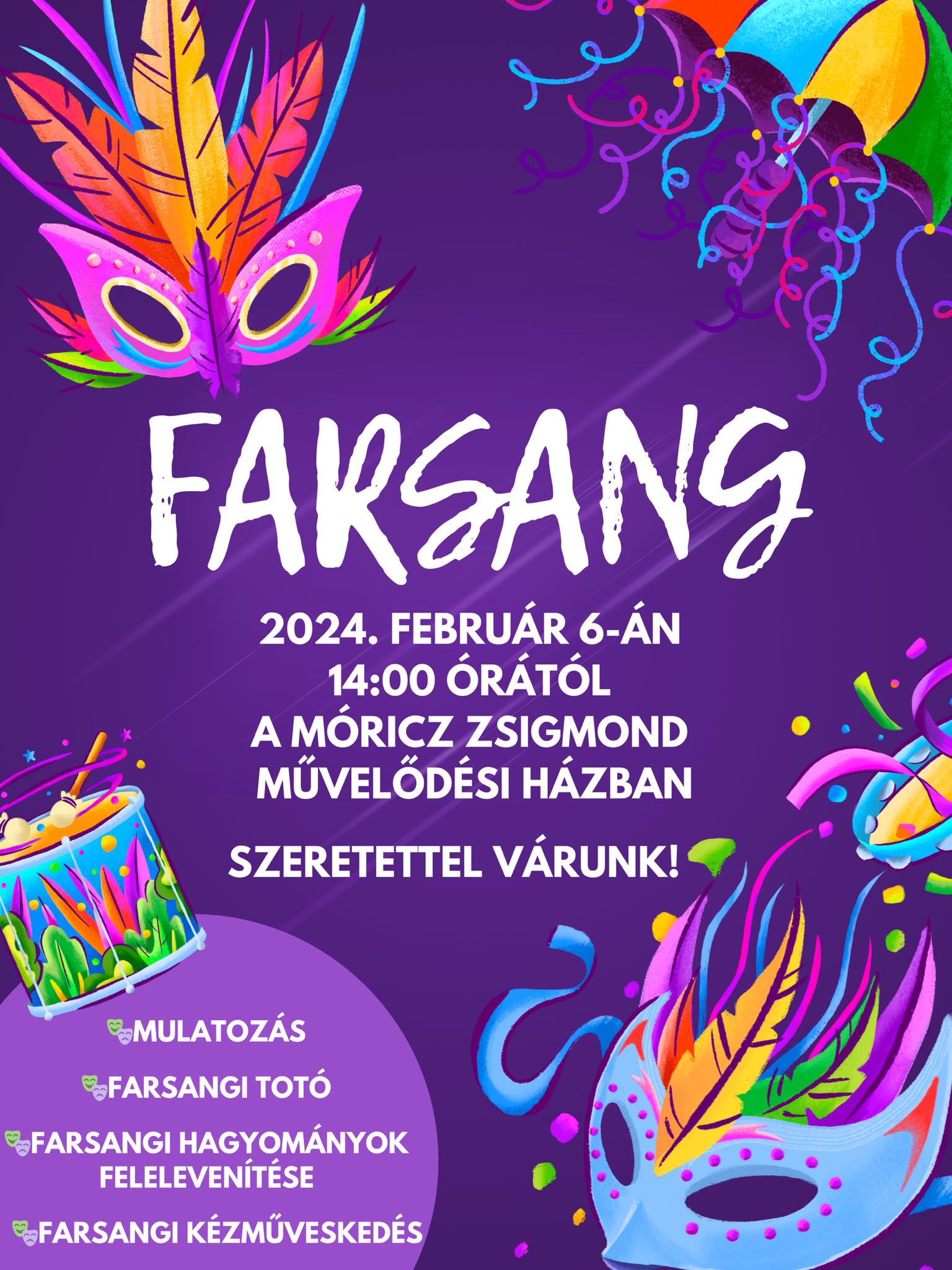 Itt a farsang, áll a bál… – Kenderes Városi Önkormányzat